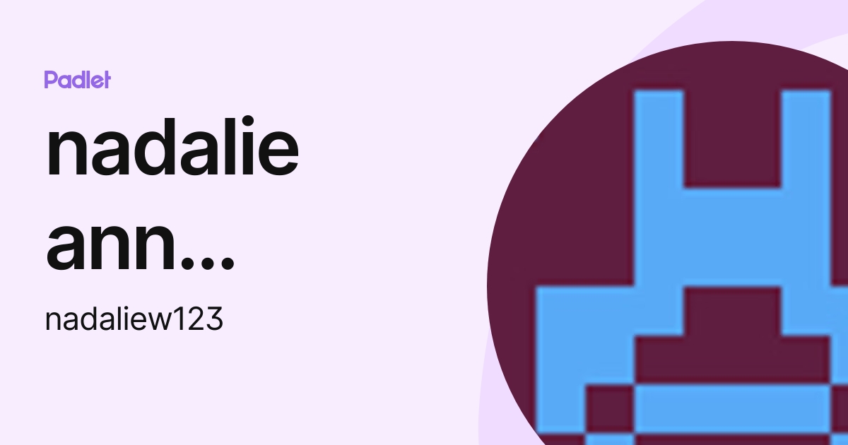 nadalie ann wilding (nadaliew123) profile | Padlet