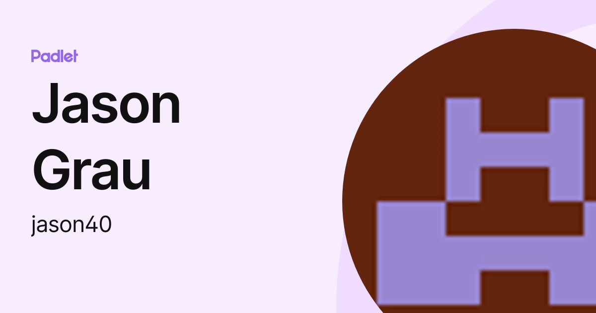 Jason Grau (jason40) profile | Padlet