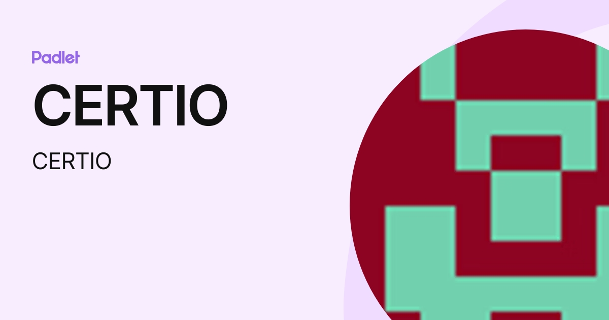 CERTIO (CERTIO) profile | Padlet