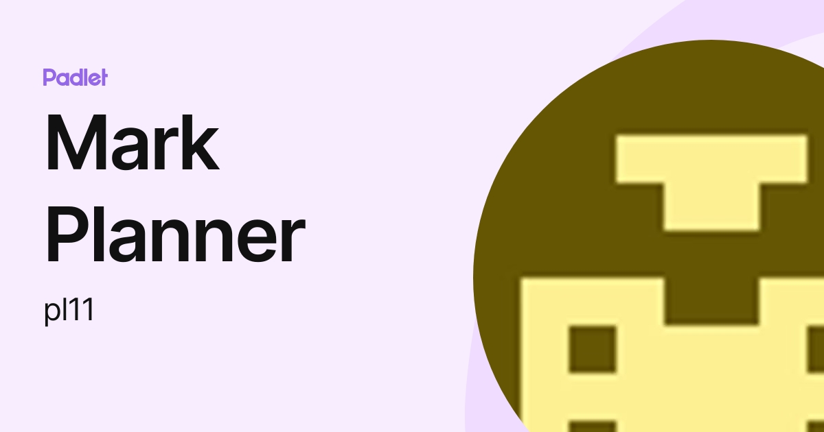 Mark Planner (pl11) profile | Padlet