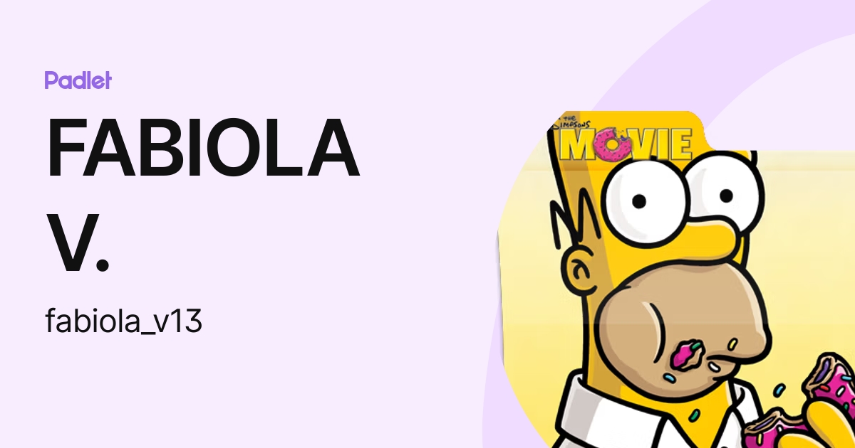 FABIOLA V. (fabiola_v13) profile | Padlet