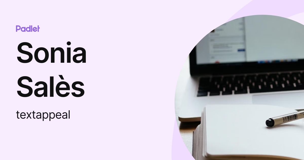 Sonia Salès (textappeal) profile | Padlet