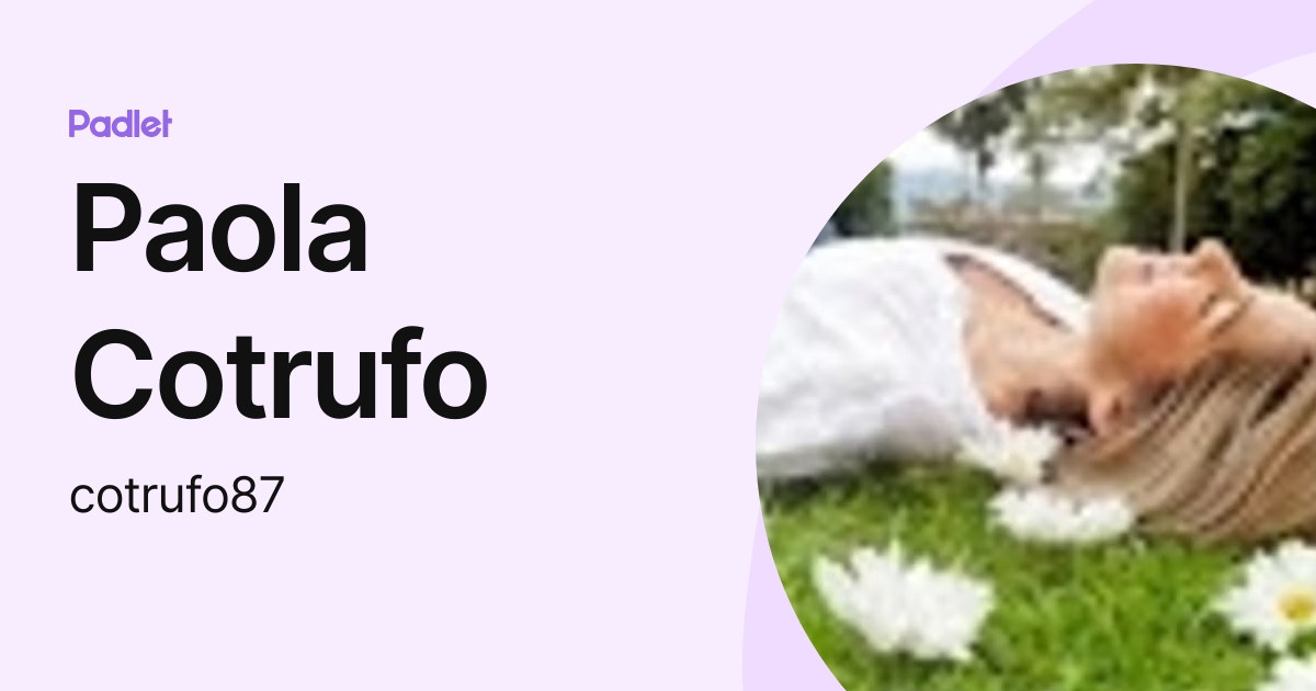 Paola Cotrufo (cotrufo87) profile | Padlet