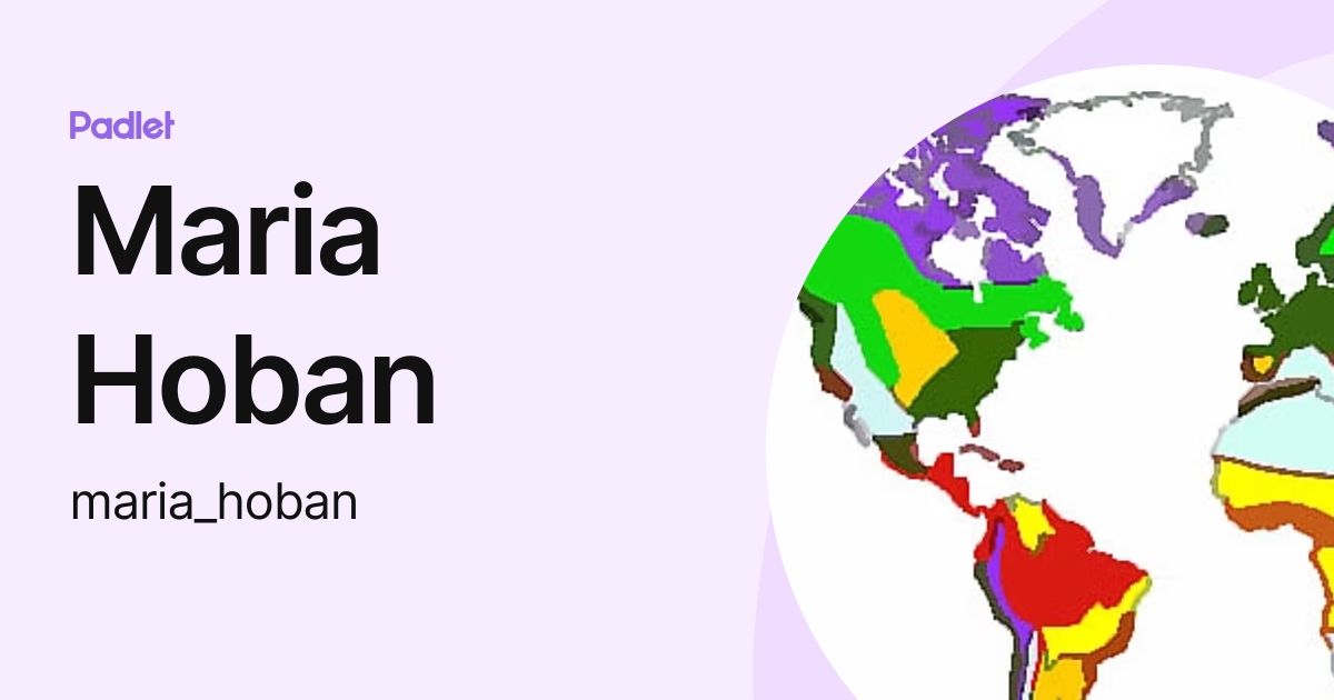 Maria Hoban (maria_hoban) profile | Padlet