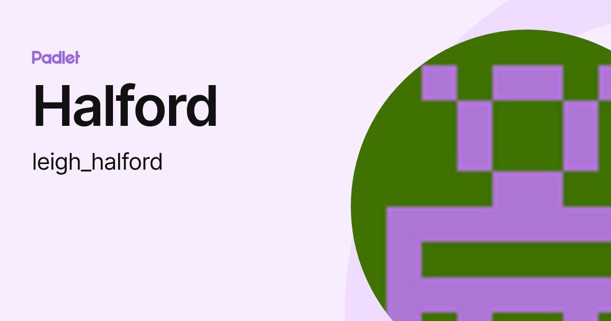 Halford (leigh_halford) profile | Padlet
