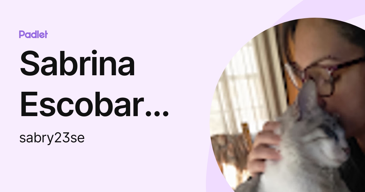 Sabrina Escobar 1RO 2 DA (sabry23se) profile | Padlet
