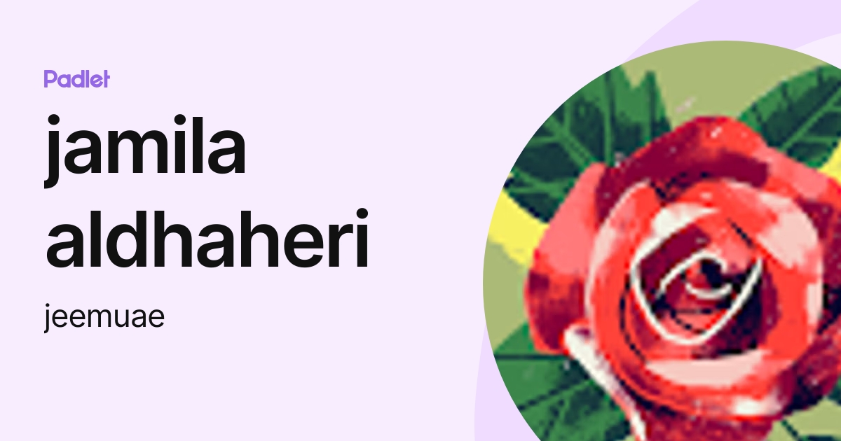 jamila aldhaheri (jeemuae) profile | Padlet
