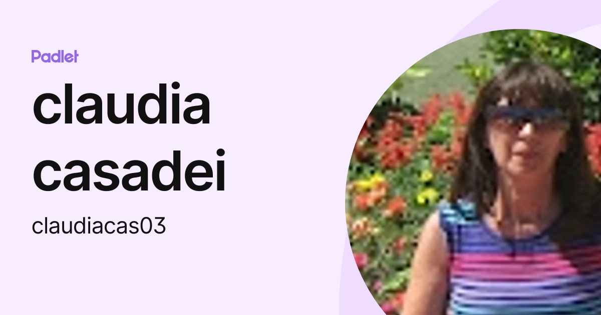 claudia casadei (claudiacas03) profile | Padlet