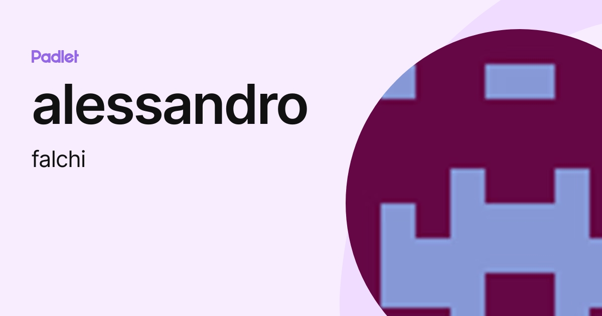 alessandro (falchi) profile | Padlet