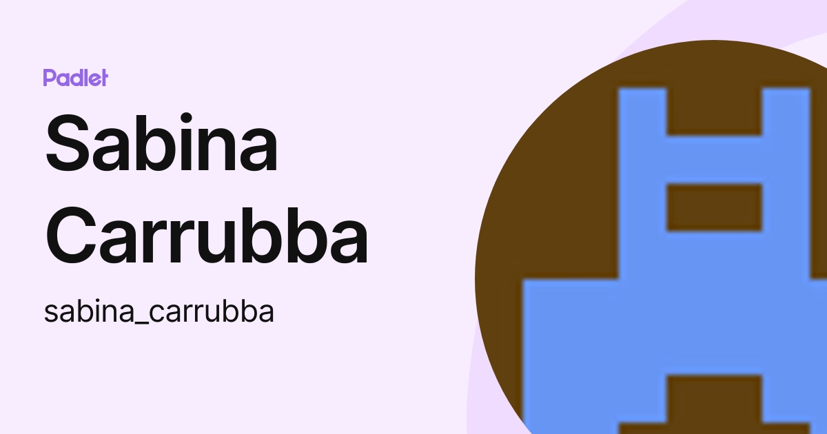 Sabina Carrubba (sabina_carrubba) profile | Padlet