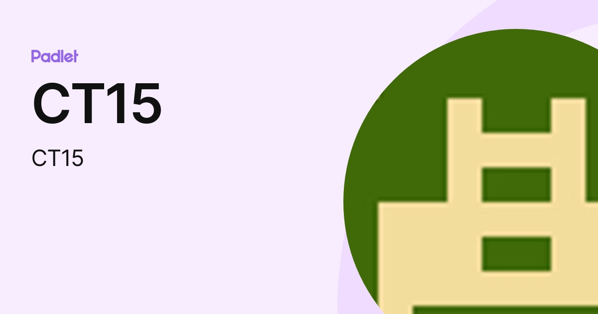 CT15 (CT15) profile | Padlet