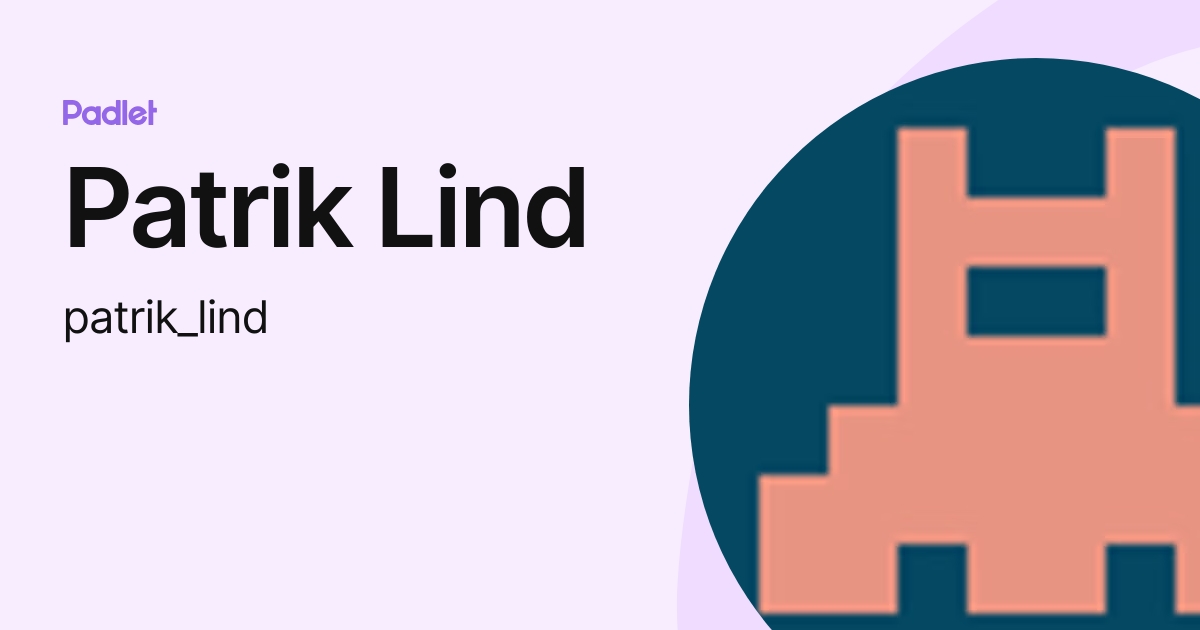 Patrik Lind (patrik_lind) profile | Padlet