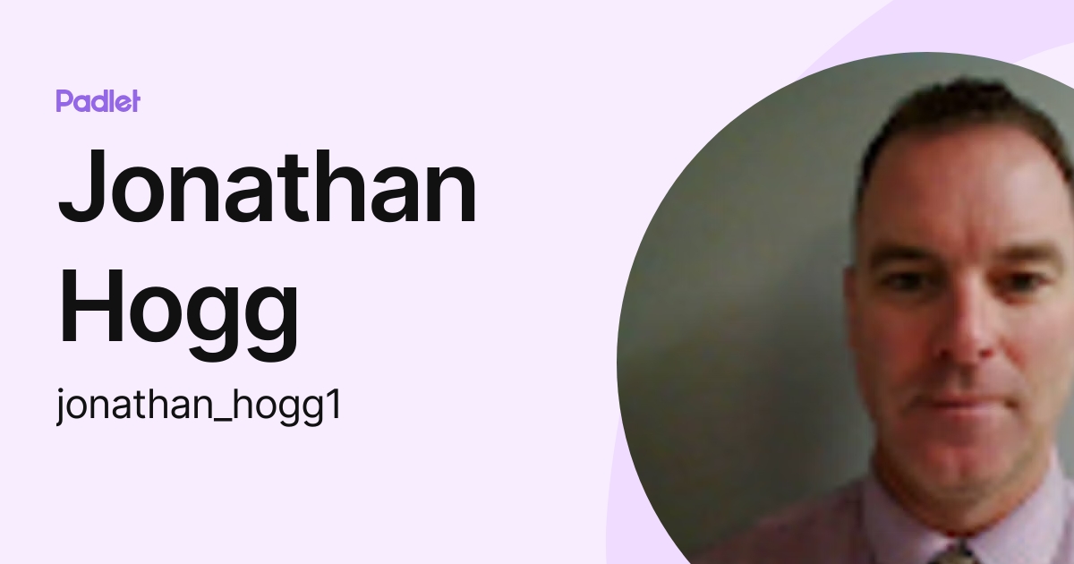 Jonathan Hogg (jonathan_hogg1) profile | Padlet