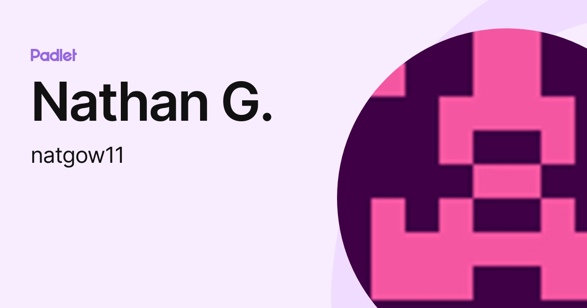 Nathan G. (natgow11) profile | Padlet