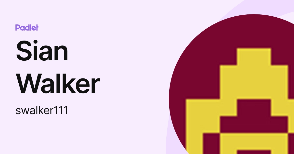 Sian Walker (swalker111) profile | Padlet