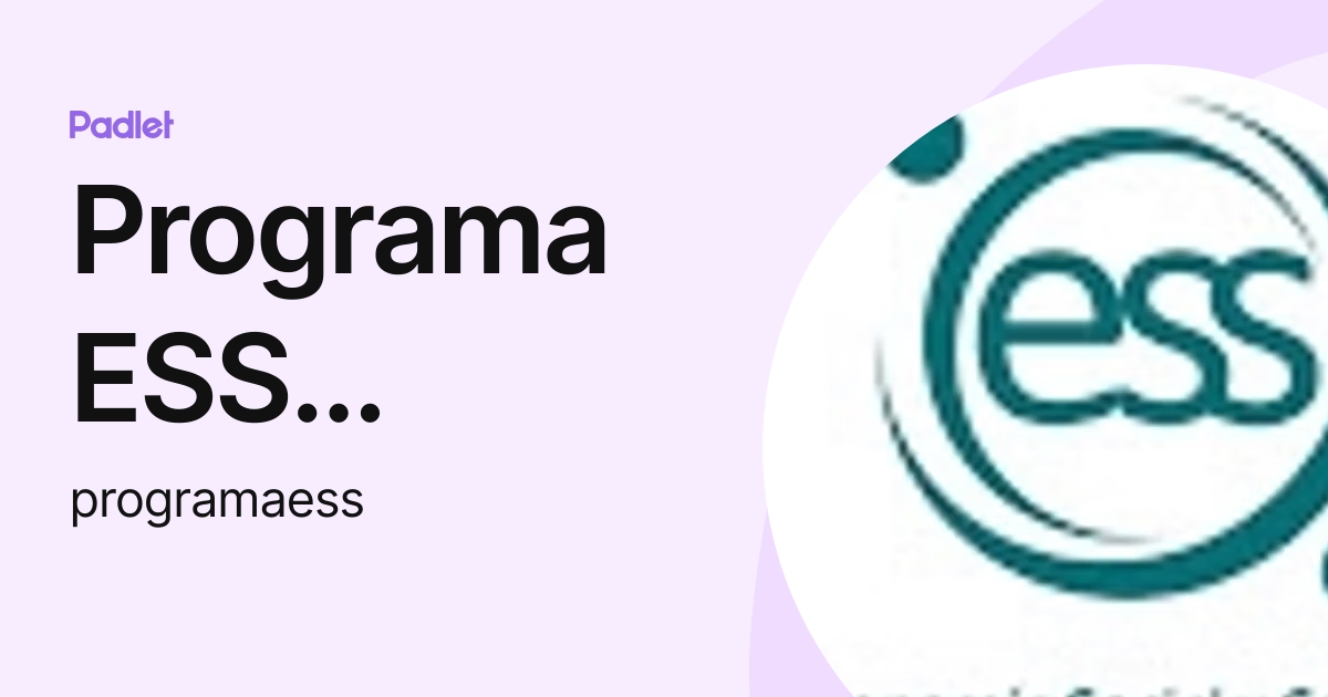 Programa ESS Secretaría de Extensión UNICEN (programaess) profile | Padlet