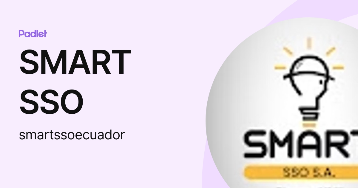 SMART SSO (smartssoecuador) profile | Padlet