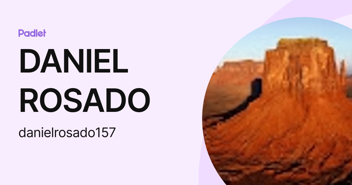 DANIEL ROSADO (danielrosado157) perfil | Padlet