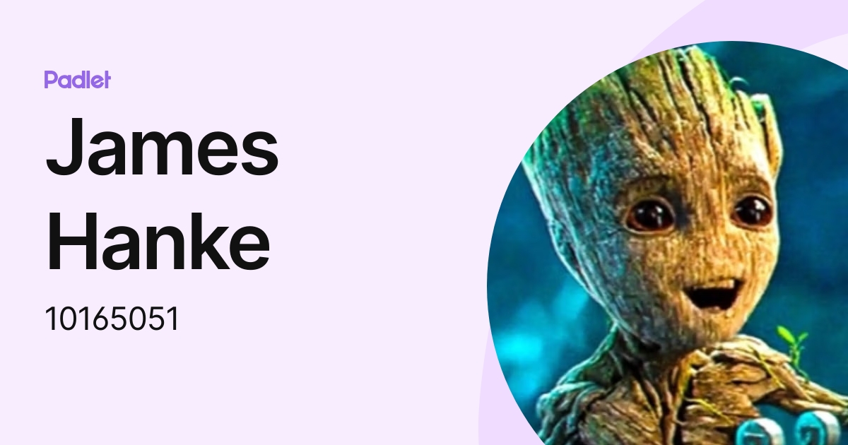 James Hanke (10165051) profile | Padlet