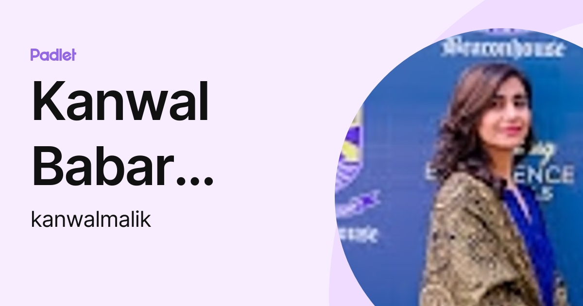 Kanwal Babar Malik - 30356/Section Head/EY/TNSDV (kanwalmalik) profile ...