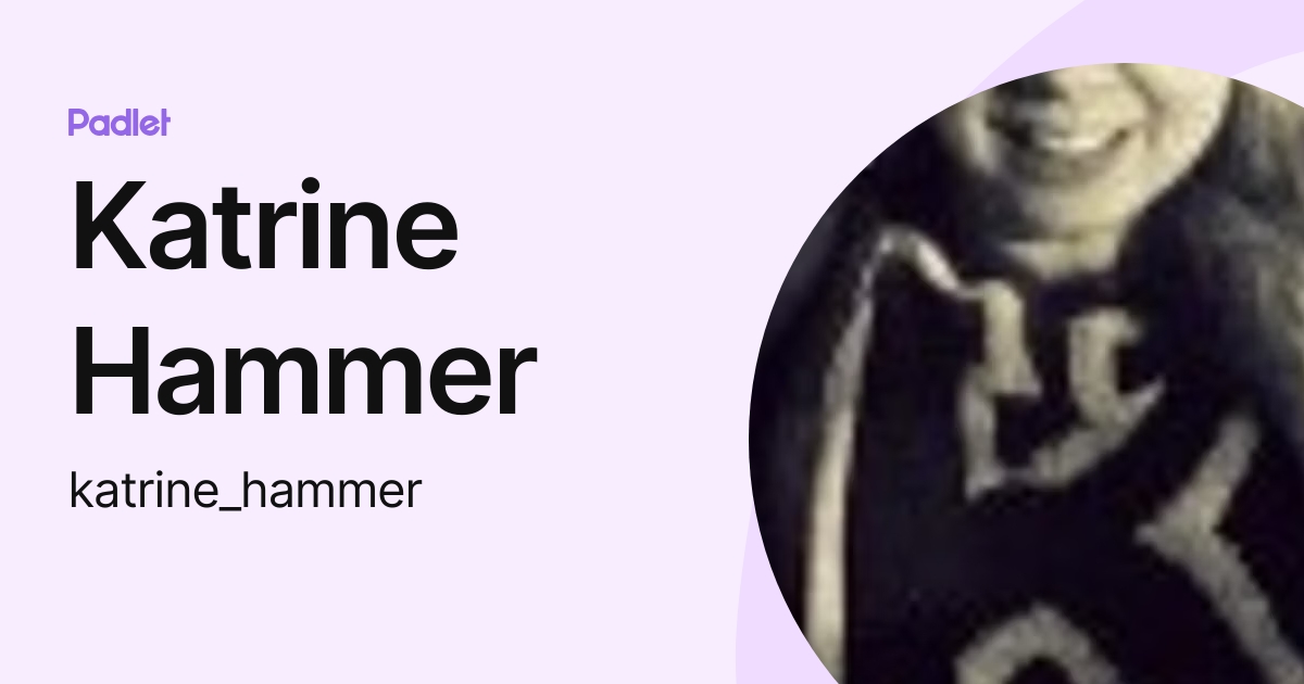 Katrine Hammer (katrine_hammer) profile | Padlet