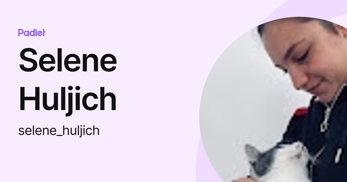 Selene Huljich (selene_huljich) profile | Padlet