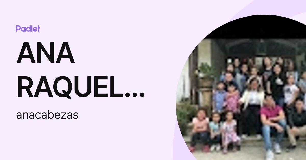 ANA RAQUEL CABEZAS SALAZAR (anacabezas) profile | Padlet