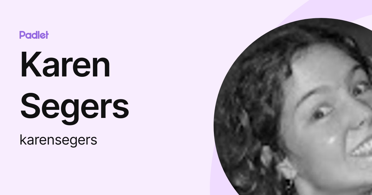 Karen Segers (karensegers) profile | Padlet