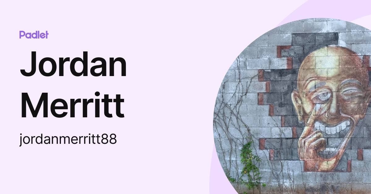 Jordan Merritt (jordanmerritt88) profile | Padlet