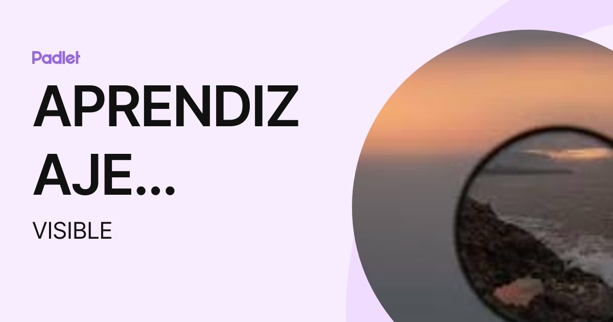 APRENDIZAJE VISIBLE (VISIBLE) profile | Padlet