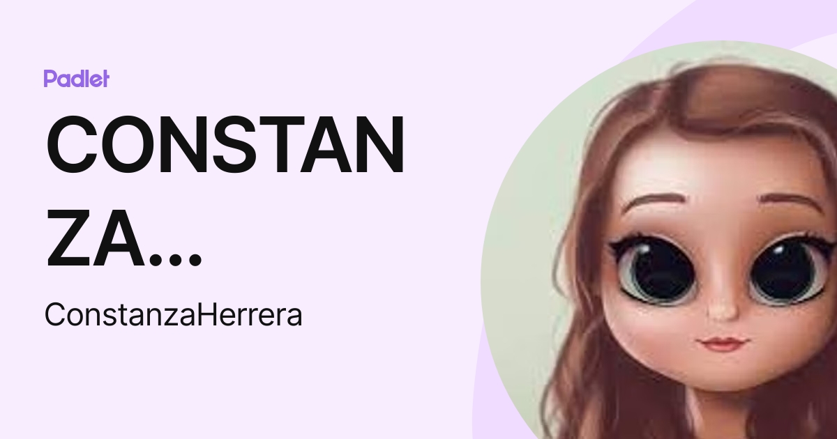 CONSTANZA HERRERA (ConstanzaHerrera) profile | Padlet