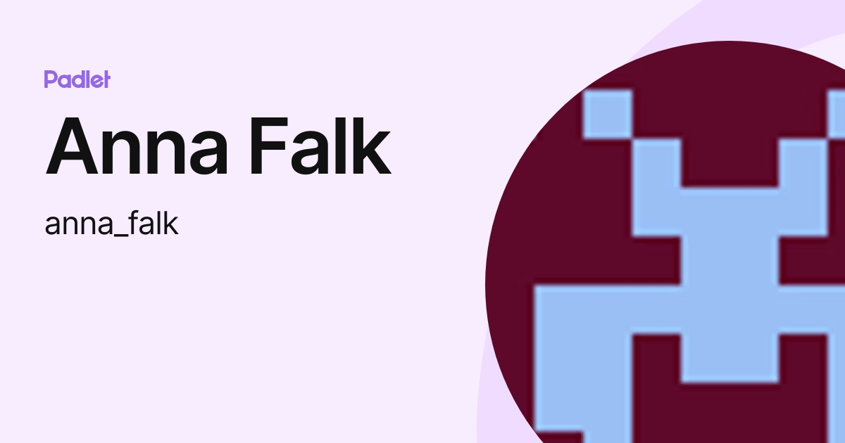 Anna Falk (anna_falk) profile | Padlet