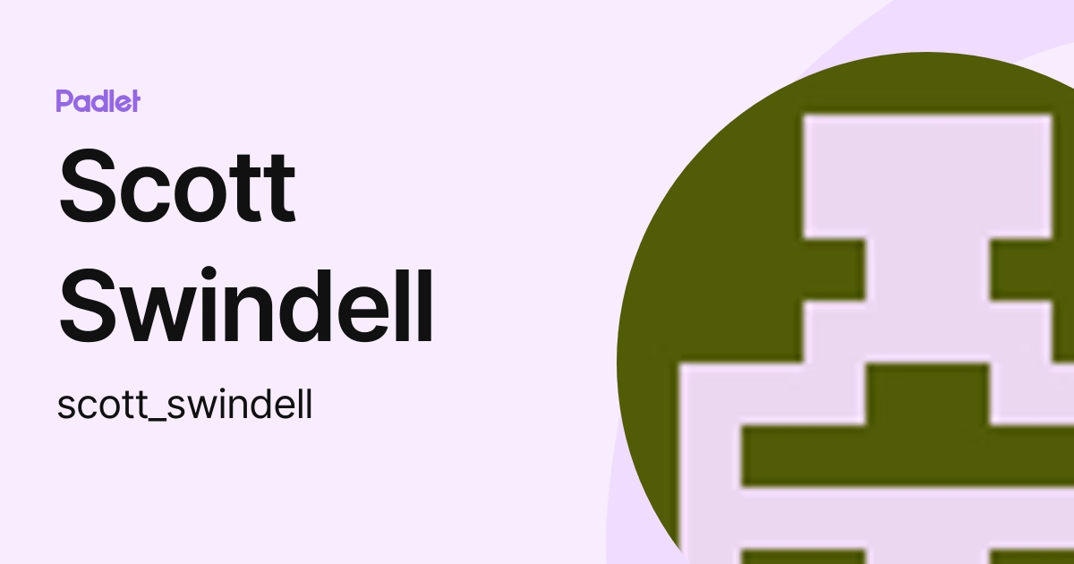 Scott Swindell (scott_swindell) profile | Padlet