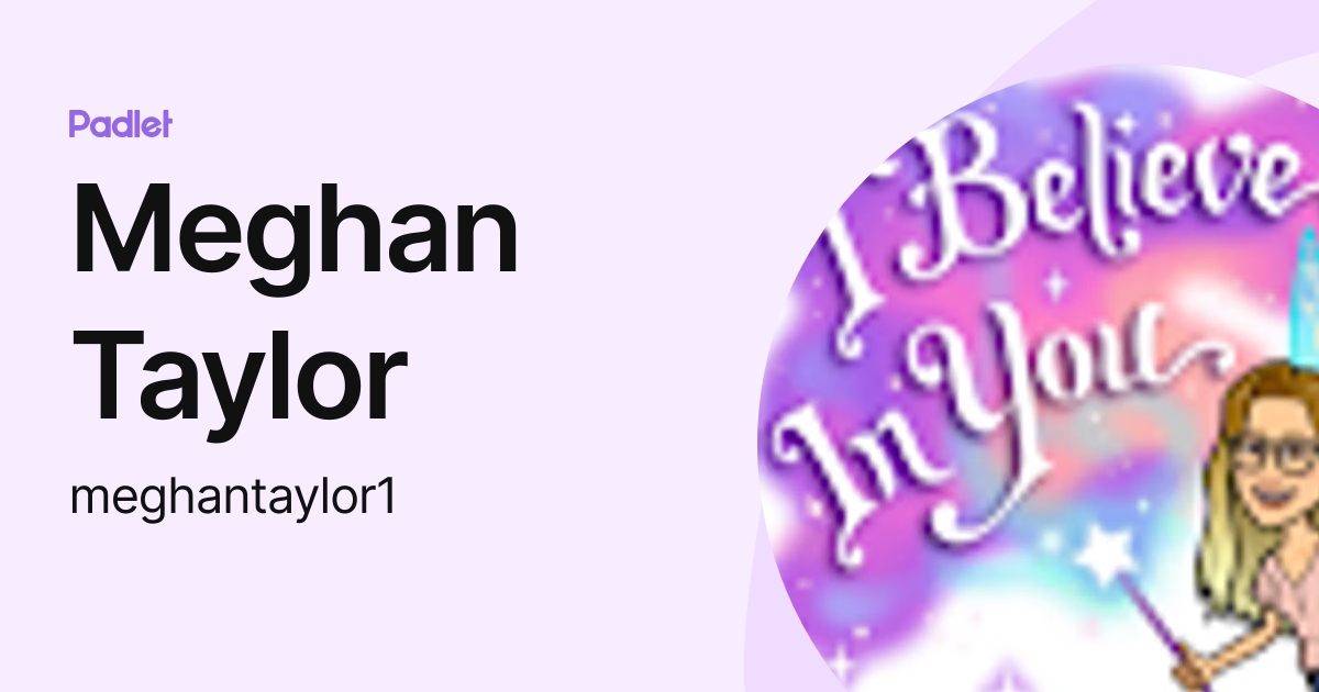 Meghan Taylor (meghantaylor1) profile | Padlet