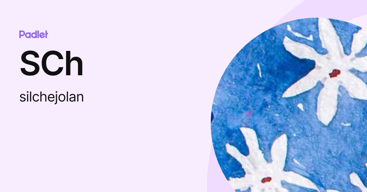 SCh (silchejolan) profile | Padlet