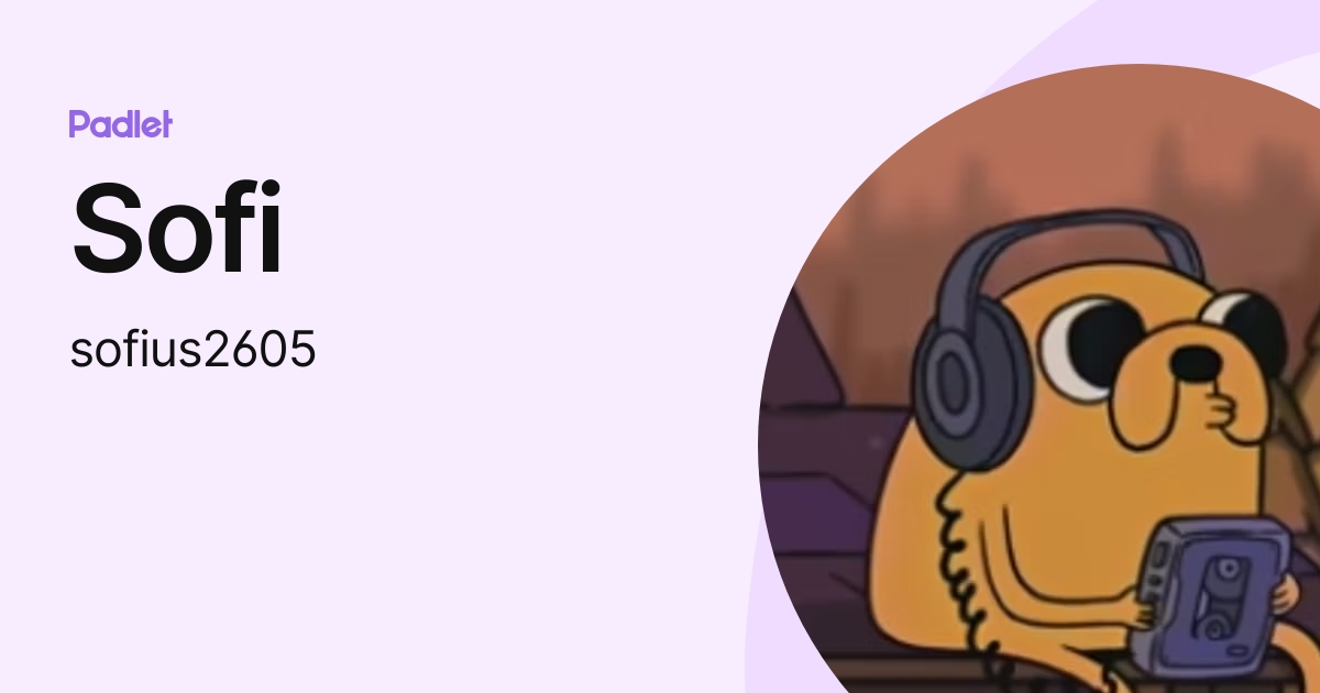 Sofi (sofius2605) profile | Padlet