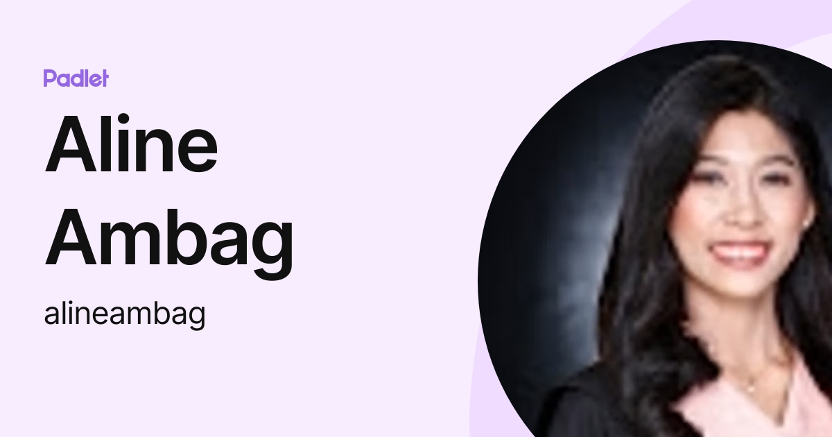 Aline Ambag (alineambag) profile | Padlet