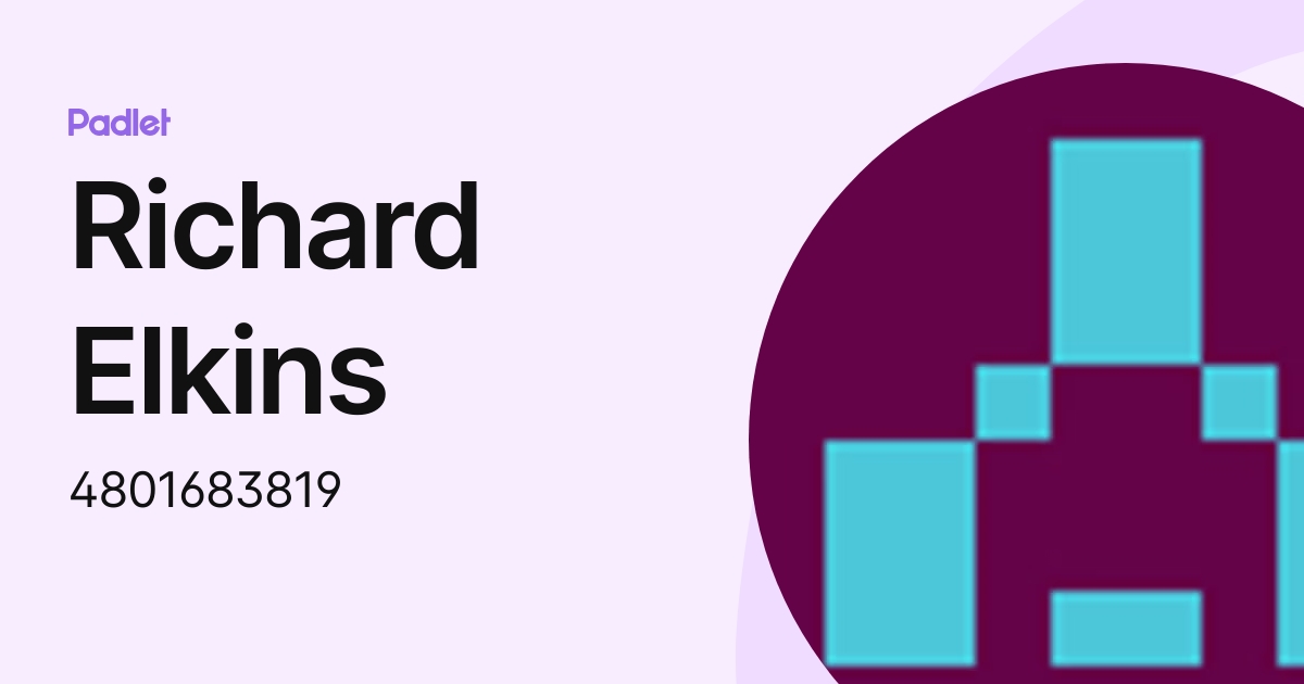 Richard Elkins (4801683819) profile | Padlet