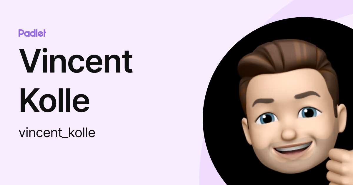 Profil de Vincent Kolle (vincent_kolle) | Padlet
