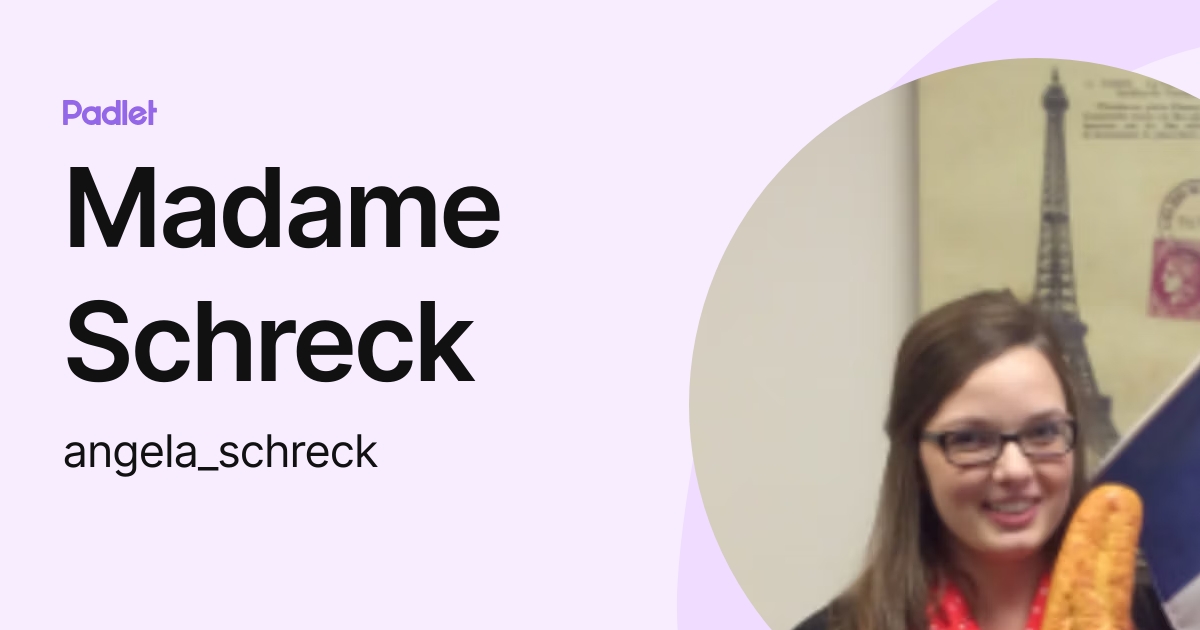 Madame Schreck (angela_schreck) profile | Padlet