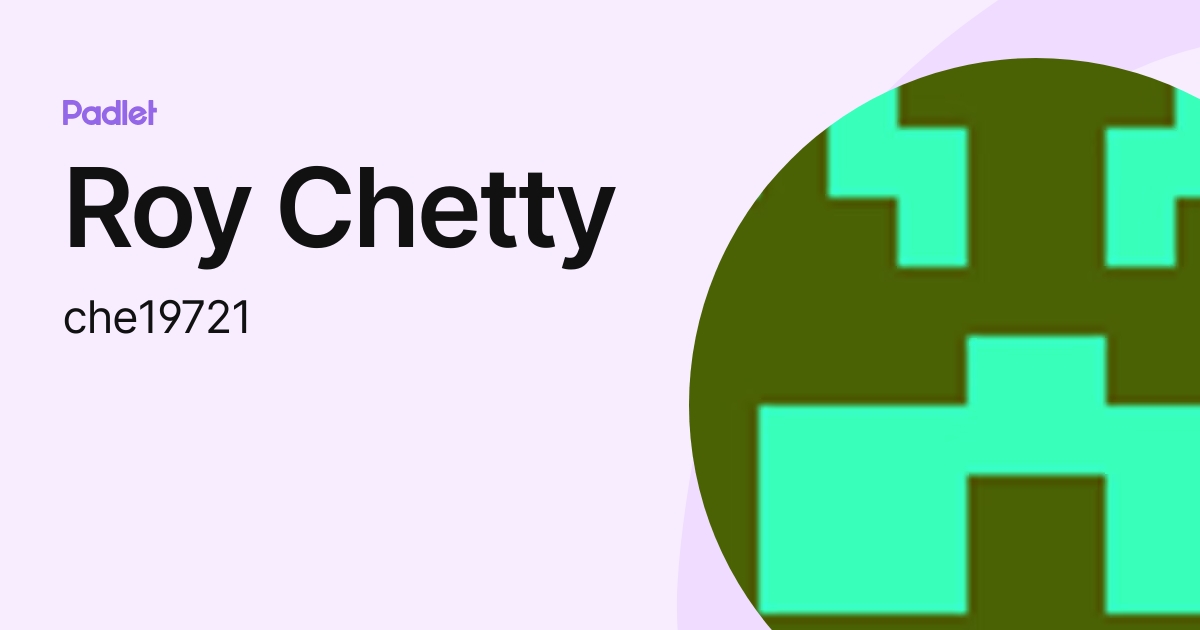 Roy Chetty (che19721) profile | Padlet