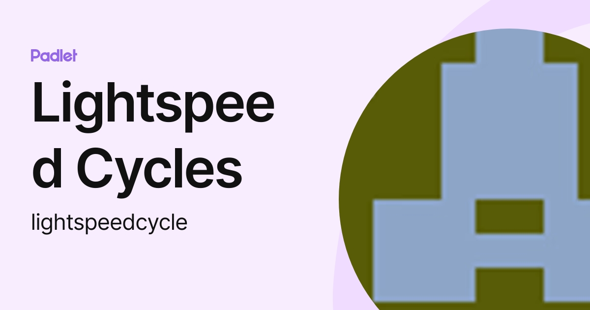 Lightspeed Cycles (lightspeedcycle) profile | Padlet