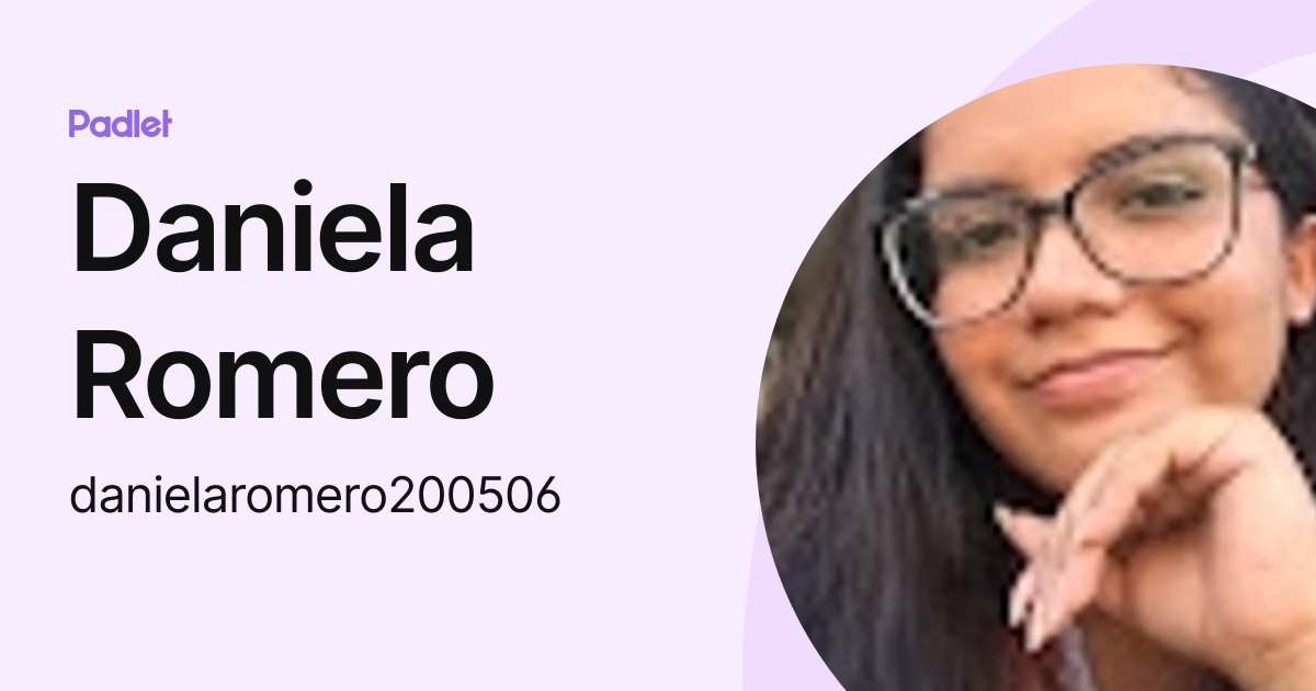 Daniela Romero (danielaromero200506) profile | Padlet