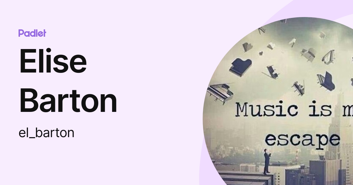 Elise Barton (el_barton) profile | Padlet
