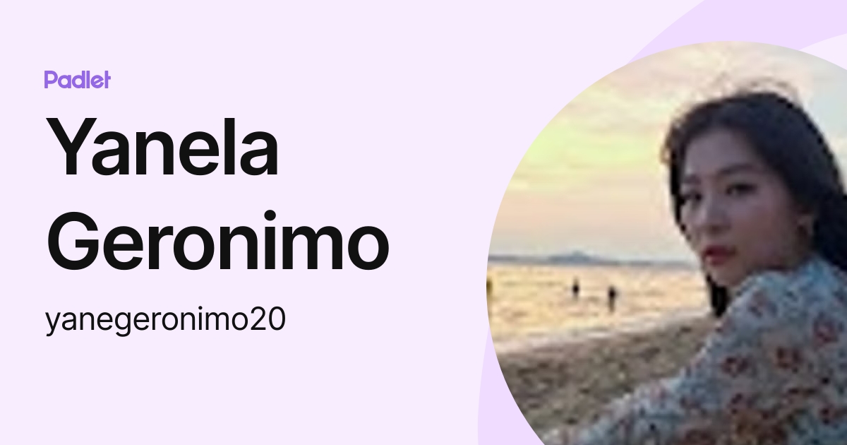 Yanela Geronimo (yanegeronimo20) profile | Padlet