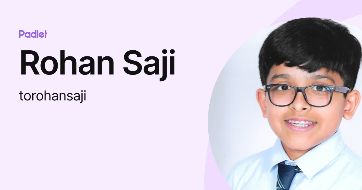 Rohan Saji (torohansaji) profile | Padlet