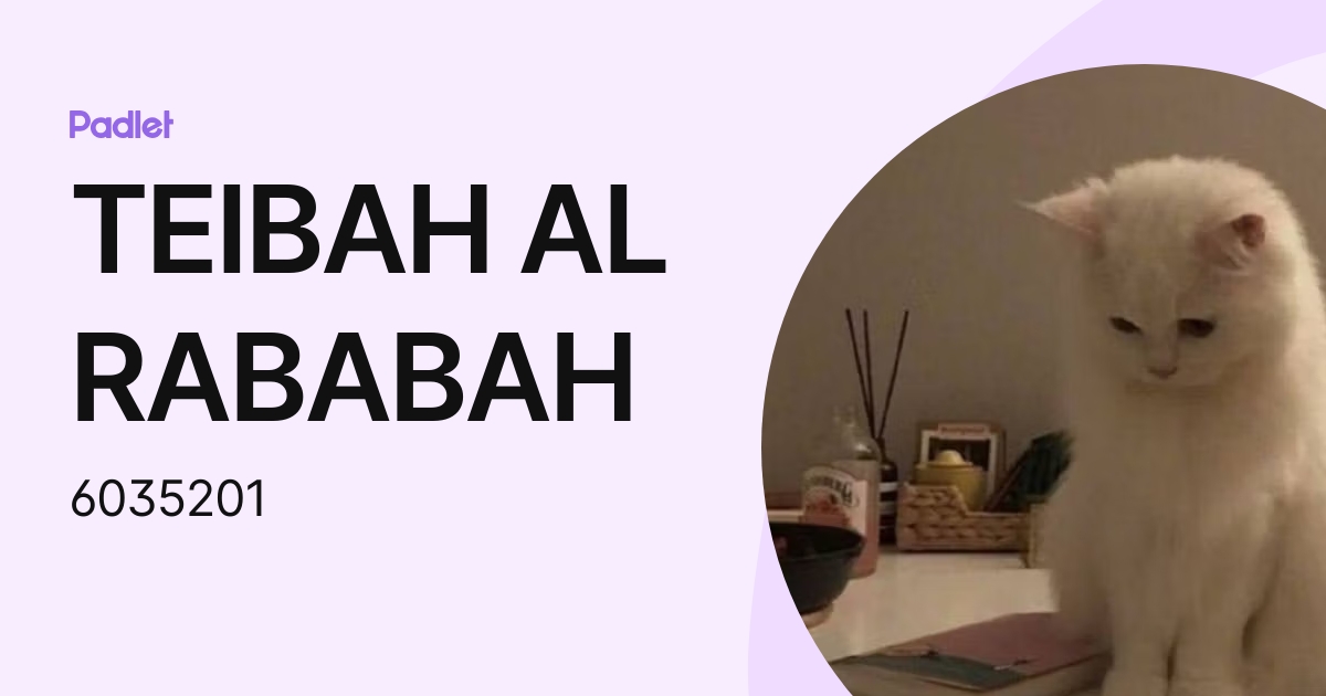 TEIBAH AL RABABAH (6035201) profile | Padlet