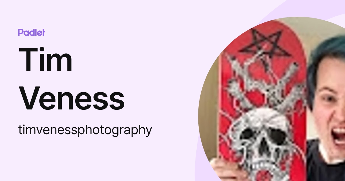 Tim Veness (timvenessphotography) profile | Padlet