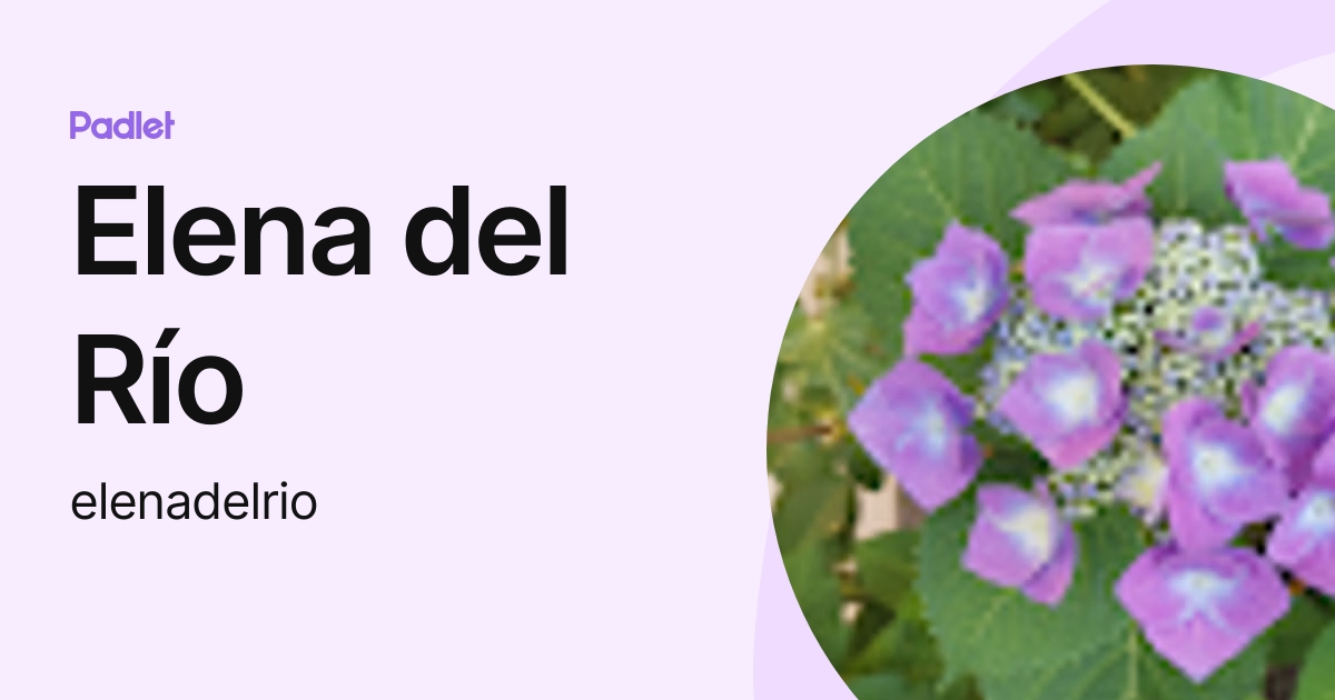 Elena del Río (elenadelrio) profile | Padlet
