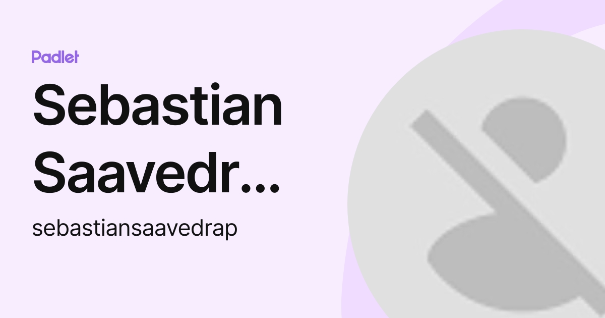 Sebastian Saavedra Picon (sebastiansaavedrap) profile | Padlet